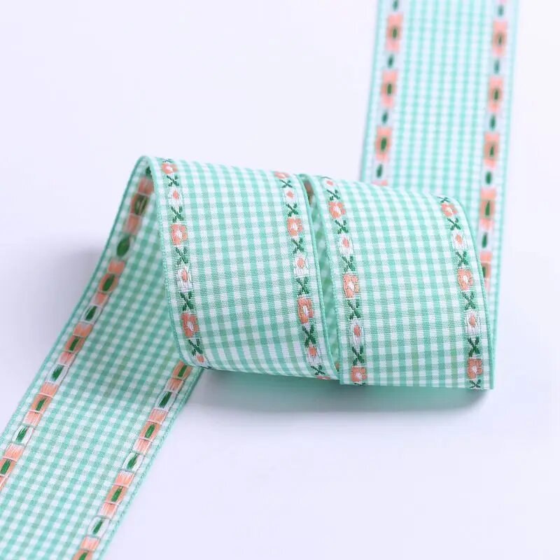 5 ярдов кружева жаккард Вышивка ленты DIY бант аксессуары для волос украшения одежды отделка подарок букет упаковка