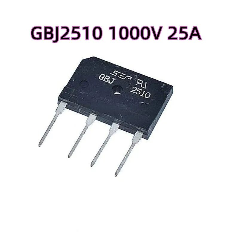 5 шт. выпрямительный диод GBJ2510 1000В 25А