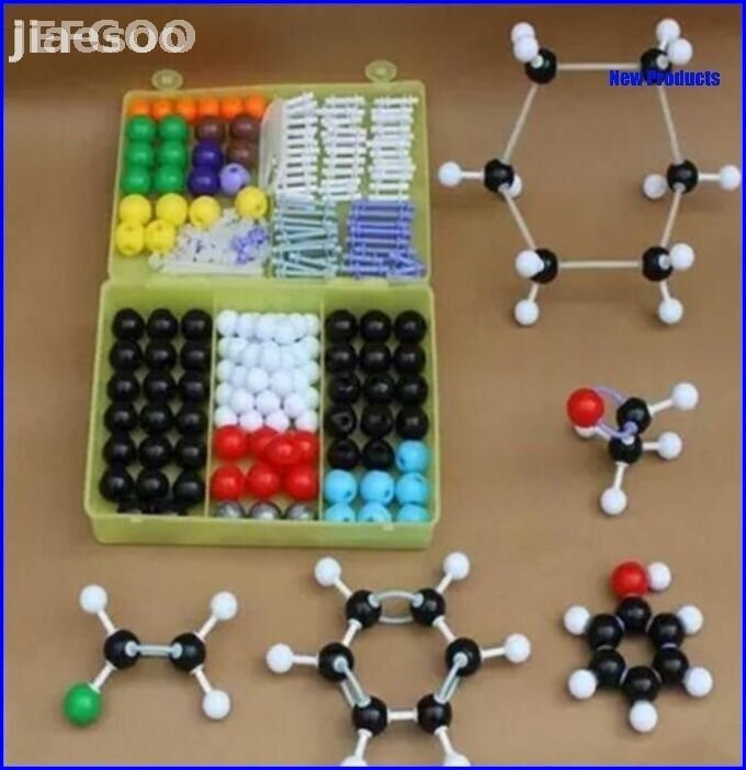 Эксклюзивный комплект для экспериментального изучения строения атома в органической химии, предназначенный для старшеклассников и студентов