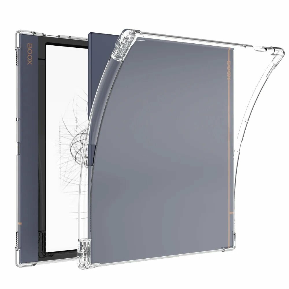 Прозрачный чехол для Onyx Boox Note Air / Air2 / Air2 Plus - Ультратонкая легкая прозрачная силиконовая гибкая мягкая задняя крышка