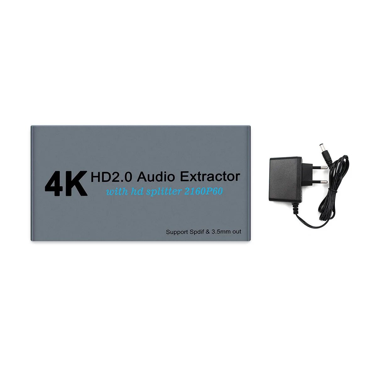4K HD2.0 Audio Extractor сплиттер 2160P60, EU Plug