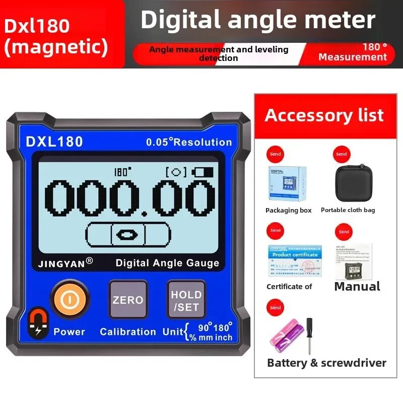 Цифровой инклинометр DXL180C DXL180 magnetic