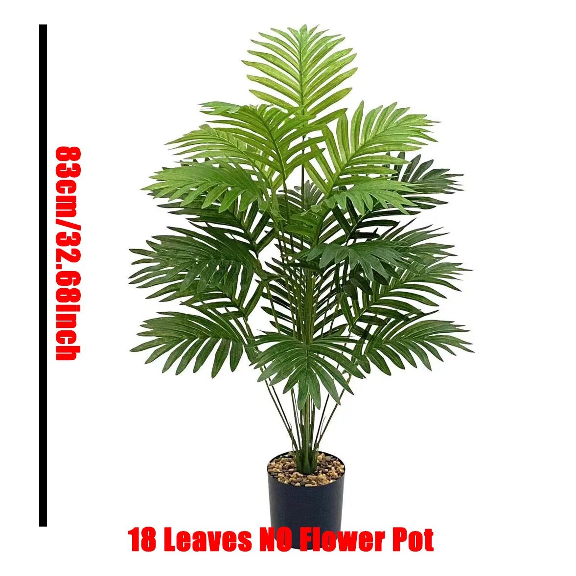 Искусственная ветка монстеры 65-128 см 18Leaves-85cm