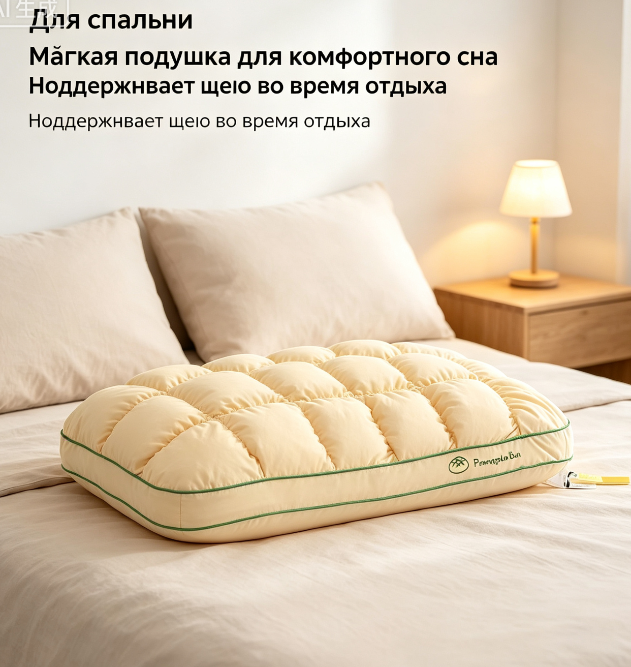 Подушка «Ананасовая булочка», мягкая упругая подушка для сна, поддержка шеи, антибактериальная ткань для дома
