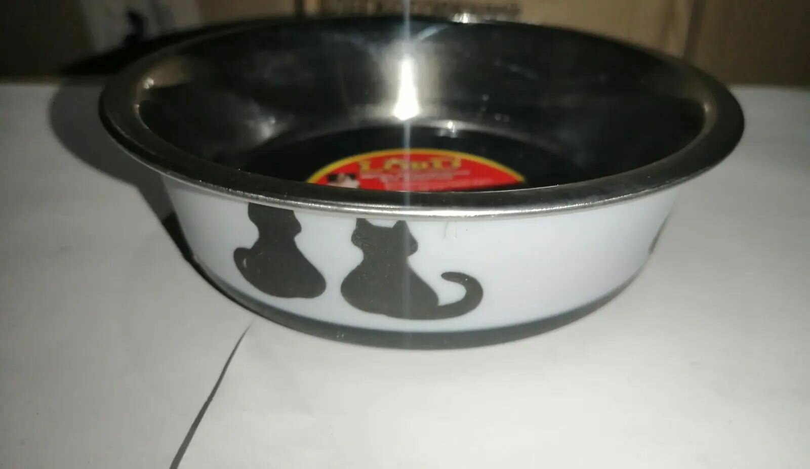 Миска металлическая Leonardo для кошек "Фьюжн" 0,18 л PF-1003A Серая XS