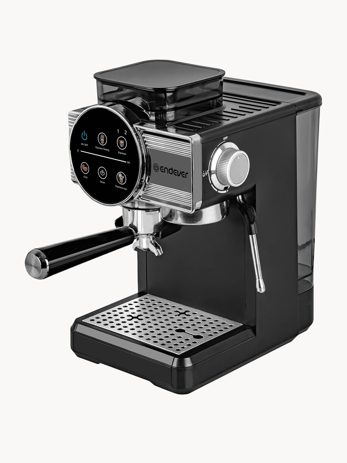 Рожковая кофеварка ENDEVER Costa-1093, встроенная кофемолка, сенсорное управление