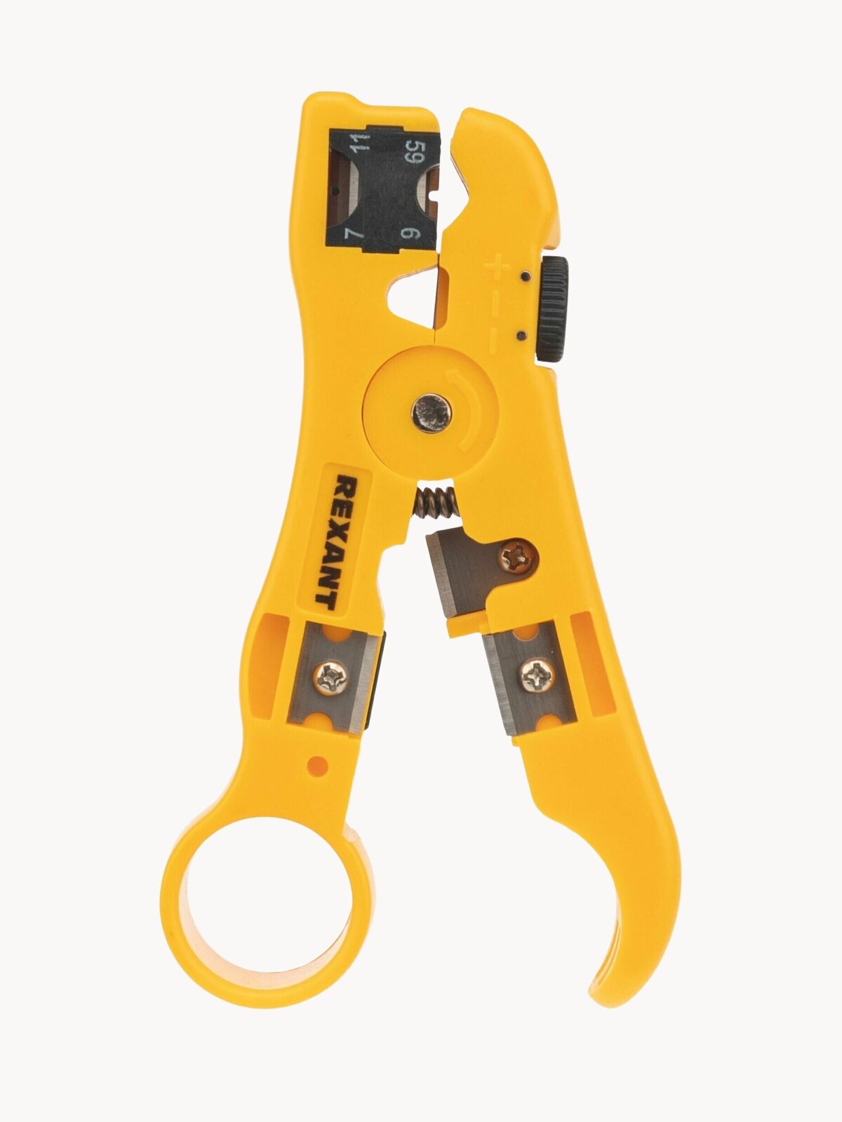 Инструмент для зачистки и обрезки кабелей REXANT HT-302 RG-58, RG-59, RG-6, RG-11.