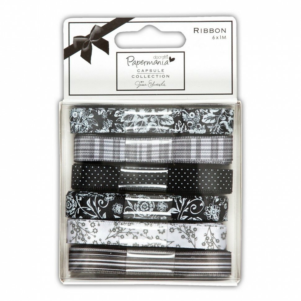 Docrafts PMA367123 Набор лент Bexley Black