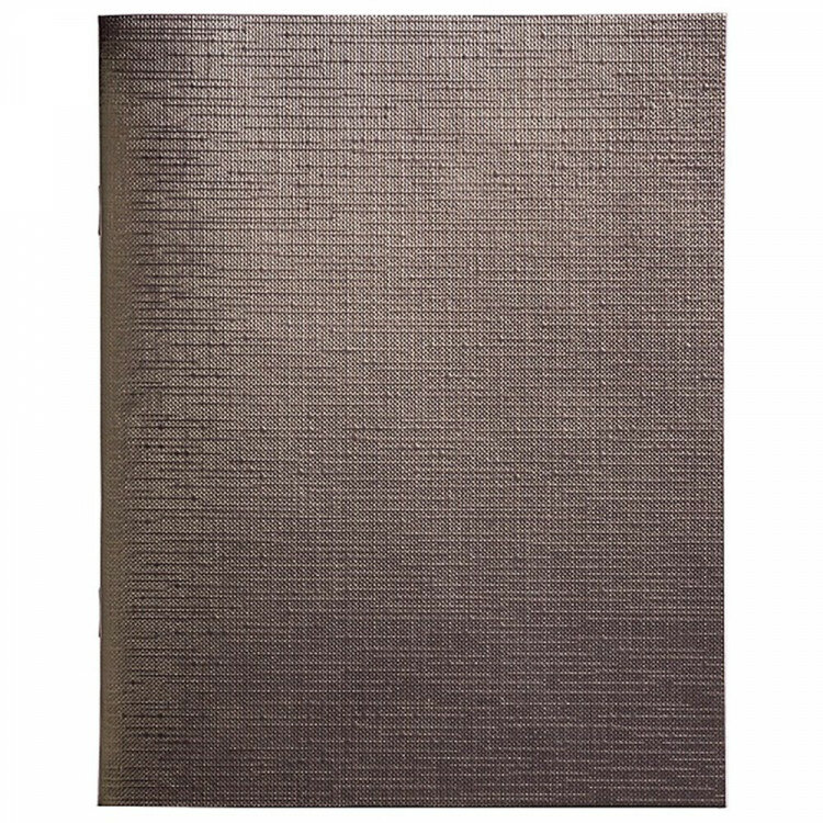 Тетрадь А5 клетка 48 листов бумвинил скоба (Hatber) Metallic Коричневая арт 48Т5бвВ1. Количество в наборе 10 шт.