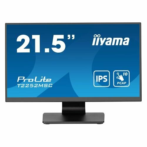 21.5" Монитор Iiyama ProLite T2252MSC-B2, 1920x1080, IPS, 1хHDMI, 1хDP, черный