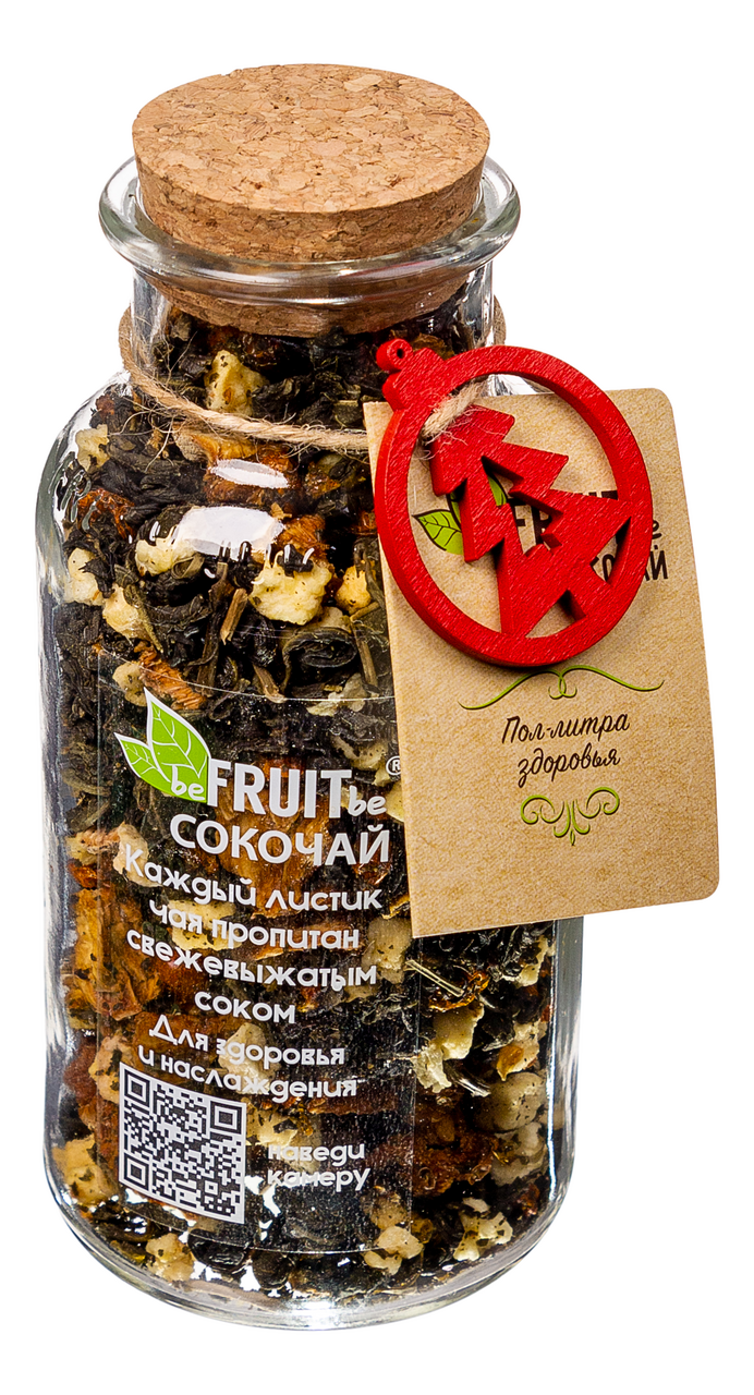 Чай черный beFRUITbe Сокочай с кусочками ананаса, яблока и мяты листовой 140 г