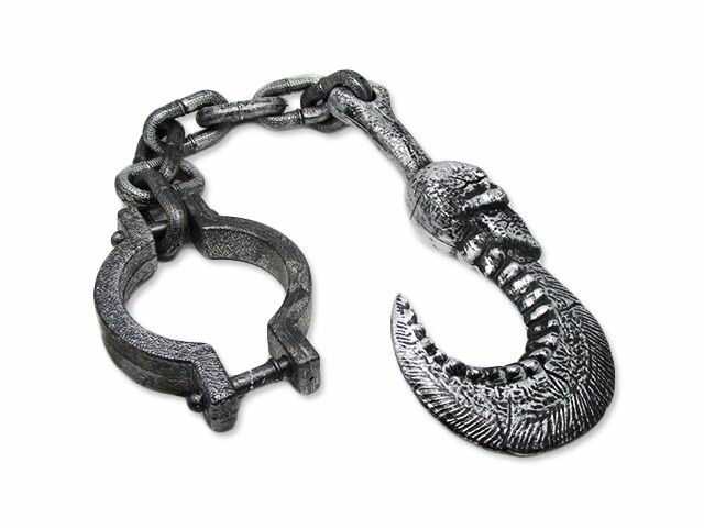 Крюк на цепи с черепом I-Brigth Company, карнавальный, пластик