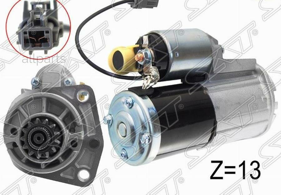 SAT ST-23300-ET80BN Стартер Nissan Murano 07-16 / Teana 08-14 / X-Trail 07-15 / Elgrand 10-20 / Renault Koleos 08-11 (1,