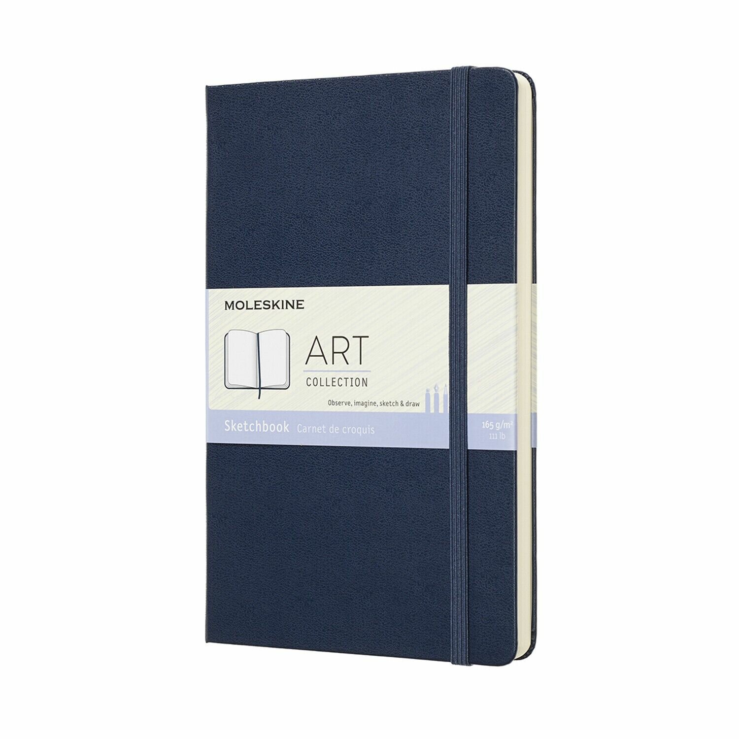 Блокнот для рисования Moleskine ART SKETCHBOOK ARTQP063B20 13х21см 104стр, твердая обложка, синий