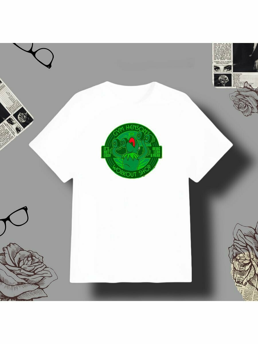 Футболка тяжелая атлетика Gym лягушка