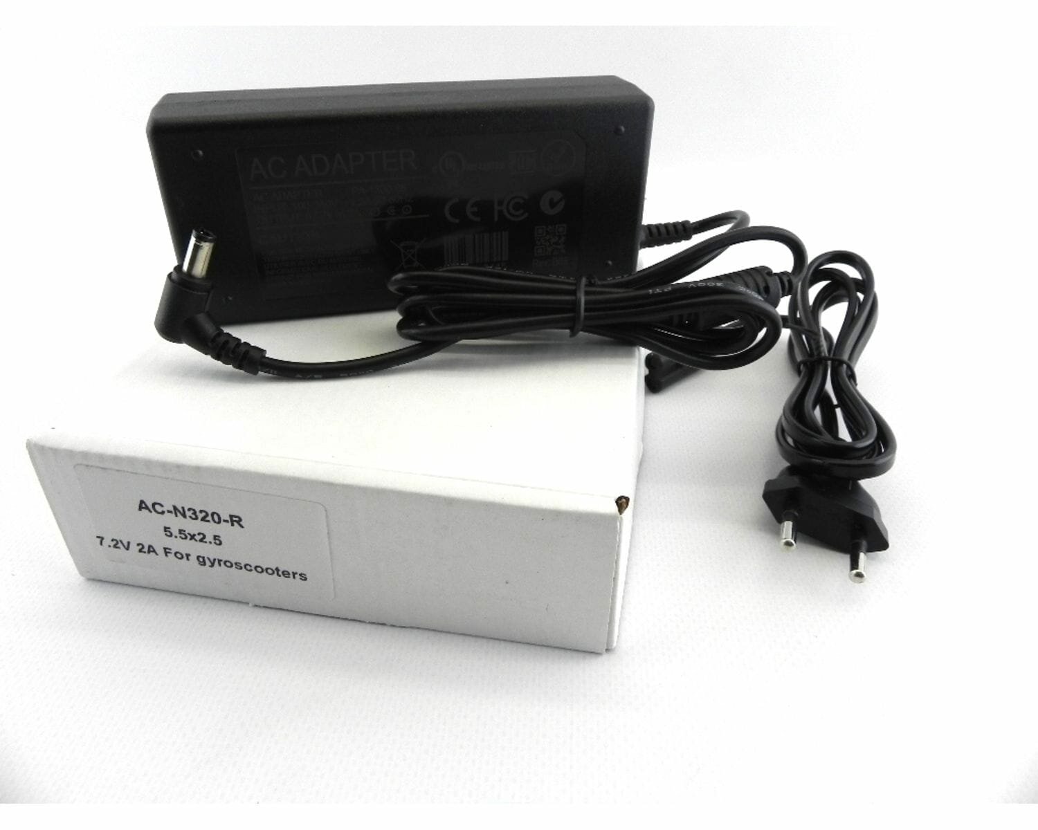 Зарядное устройство для гироскутеров, электросамокатов и электровелосипедов 134W 67.2V 2A 5.5*2.5 с кабелем питания