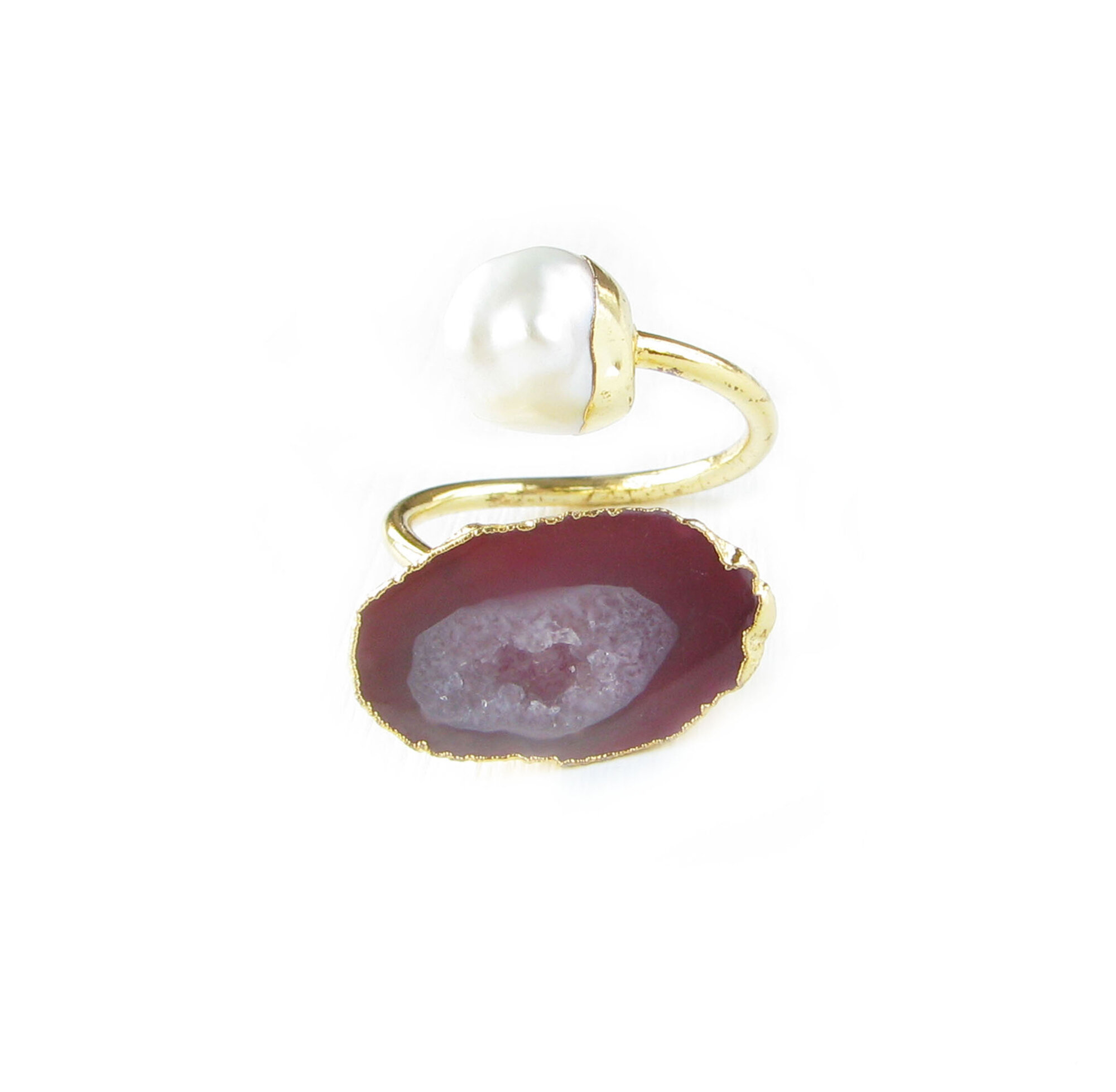 Кольцо, агат