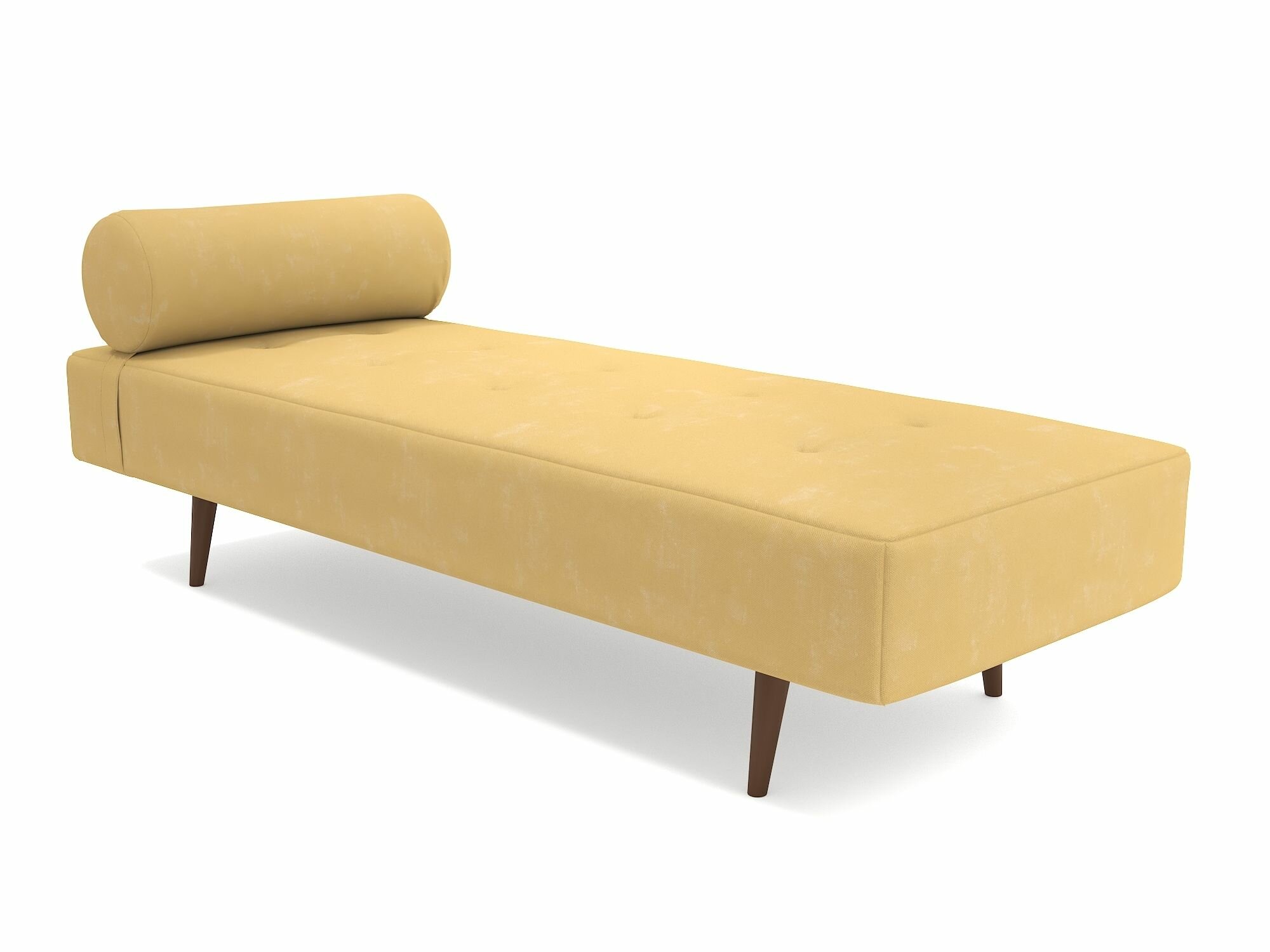 Дизайнерская кушетка Arsko Багги, массив дерева, рогожка, желтый, современный стиль скандинавский лофт, в прихожую, садовая