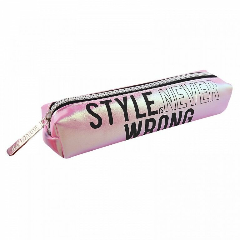 Пенал косметичка Кожзам Style is Never Wrong 1 отделение (21*4*4 см)