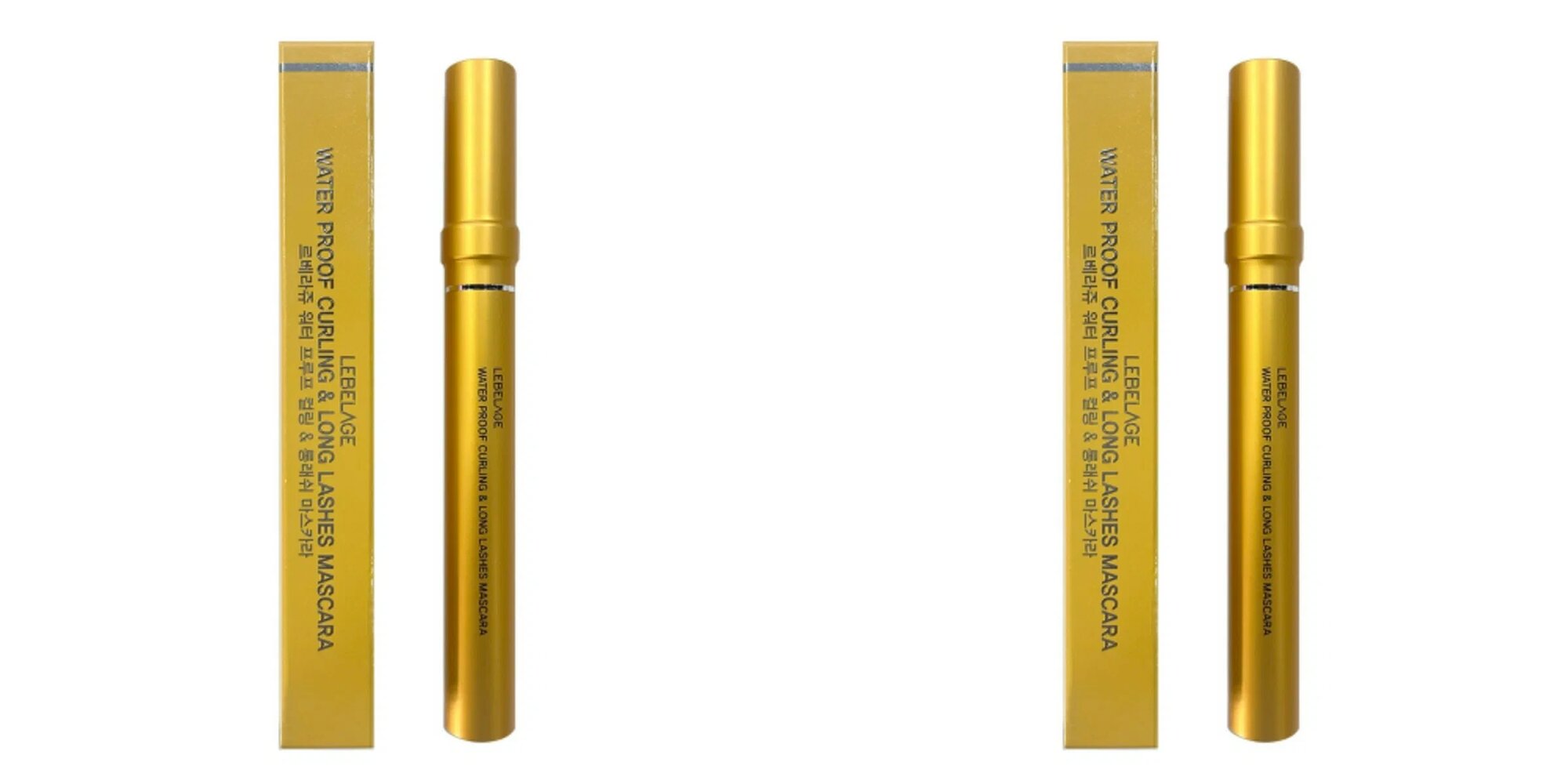 Водостойкая тушь Lebelage для завивки и удлинения ресниц / Water Proof Curling & Long Lashes Mascara, черный, 7 мл, 2 шт