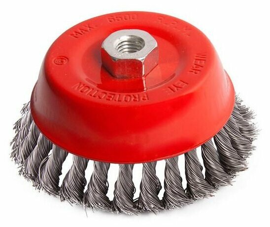 2302053 Щетка-крацовка чашечная, для УШМ, стальная жгут. проволока, 125мм, T4P