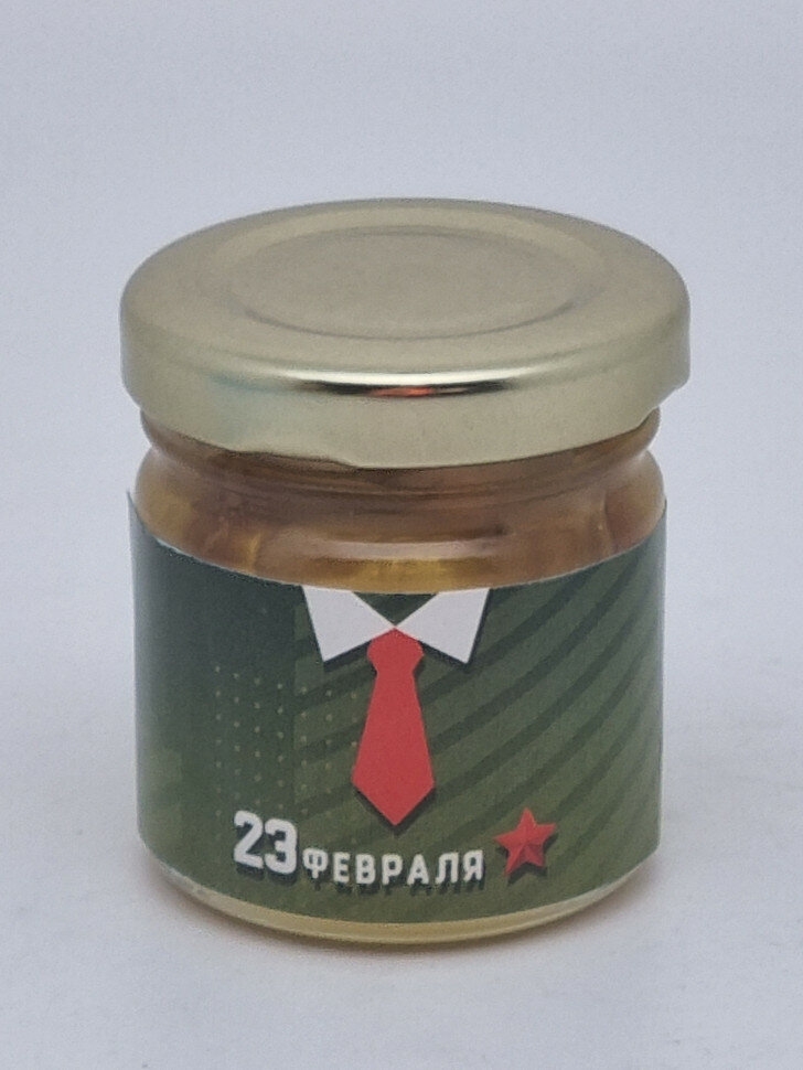 Мед с орехами ассорти 50гр с 23 февраля