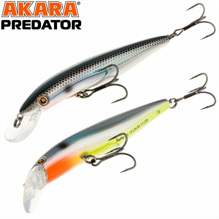 Воблер Akara Predator 100F 11гр. (2/5 oz 3,9 in) A103