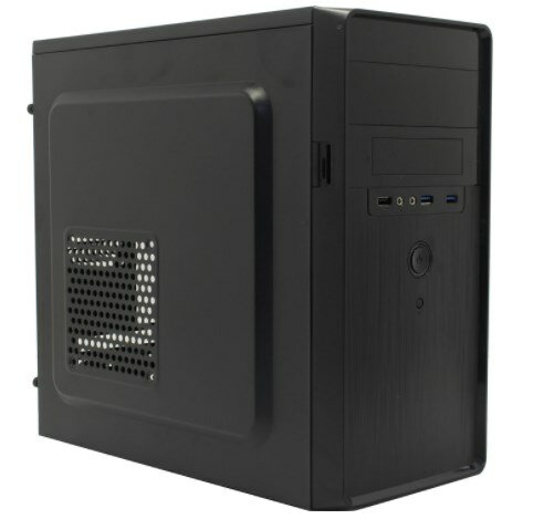 Корпус Exegate BA-309U2, Mini-Tower, 500 Вт, ATX, Micro-ATX, сталь