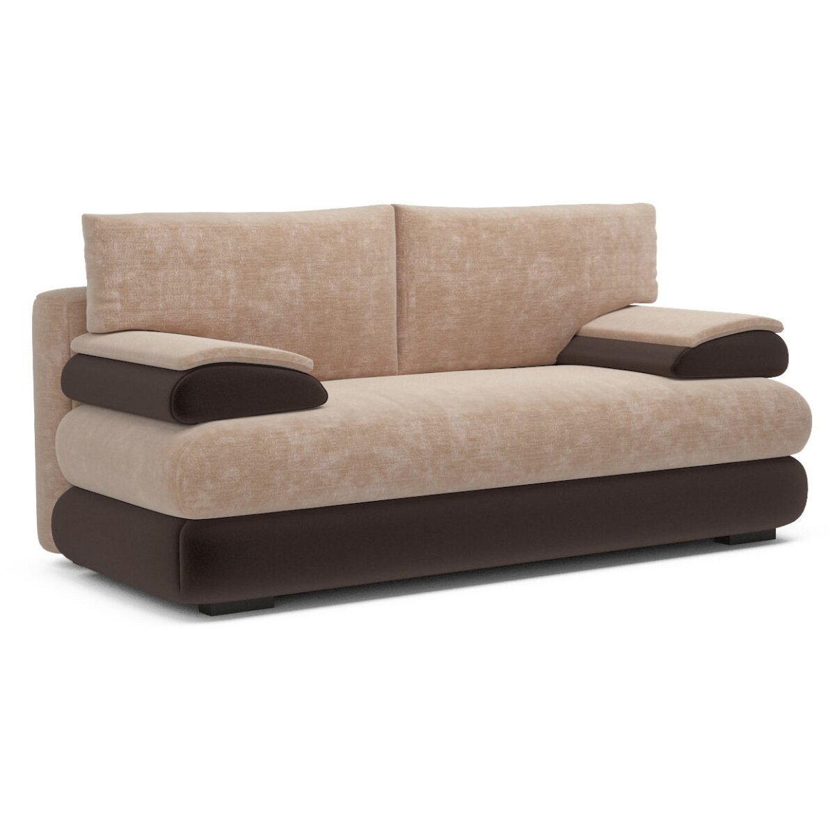 Диван Сток Диванов Фиджи Beige бежевый, механизм еврокнижка, с ящиком для хранения