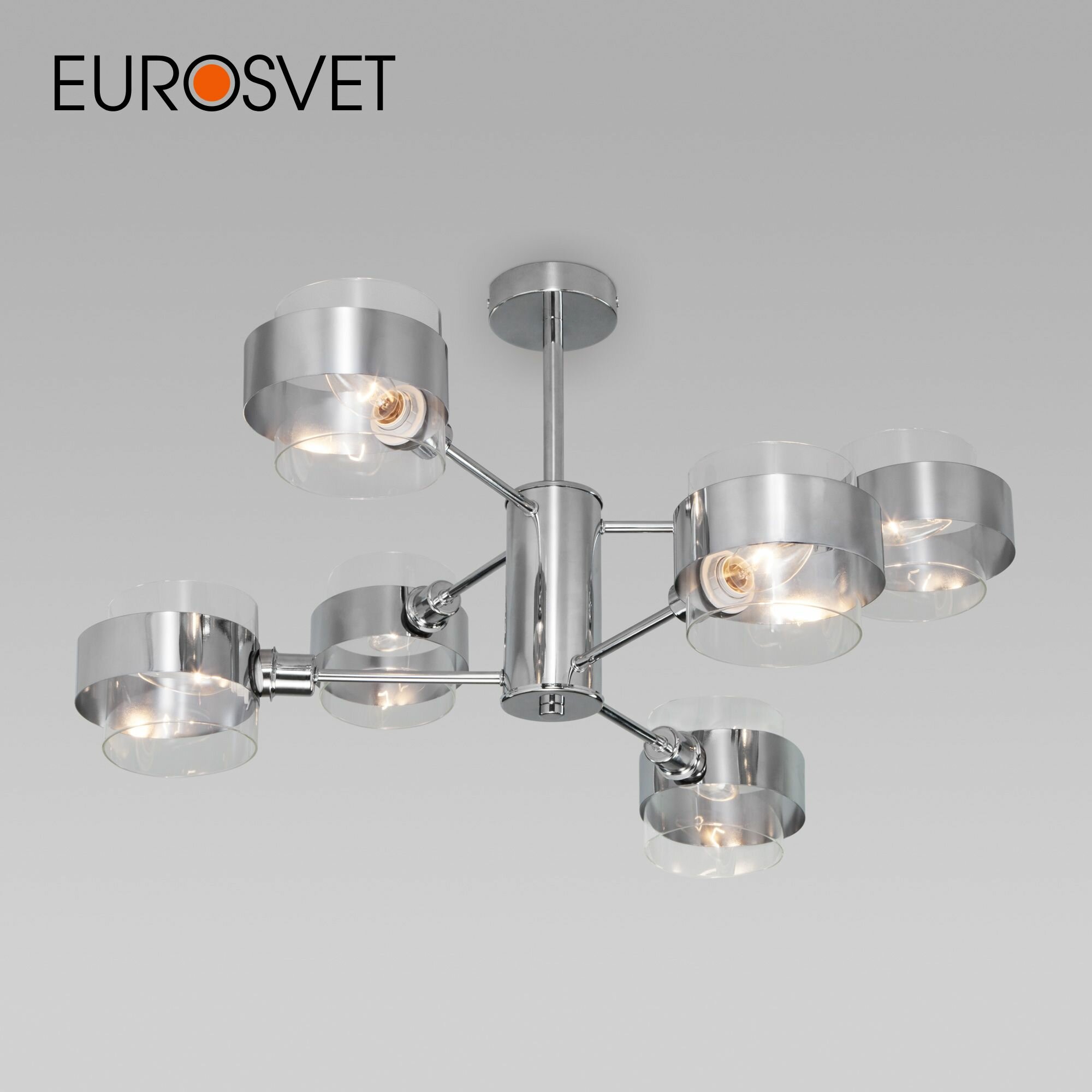 Люстра / Потолочный светильник Eurosvet Arcada 70127/6 хром IP20