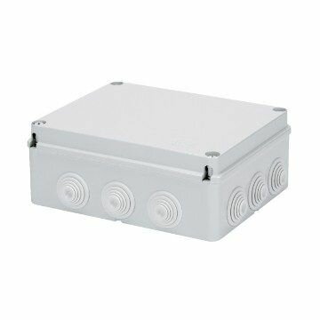 Коробка распределительная IP55 внутренний размер 240*190*90 мм с кабельными вводами. Gewiss (Италия) GW44008