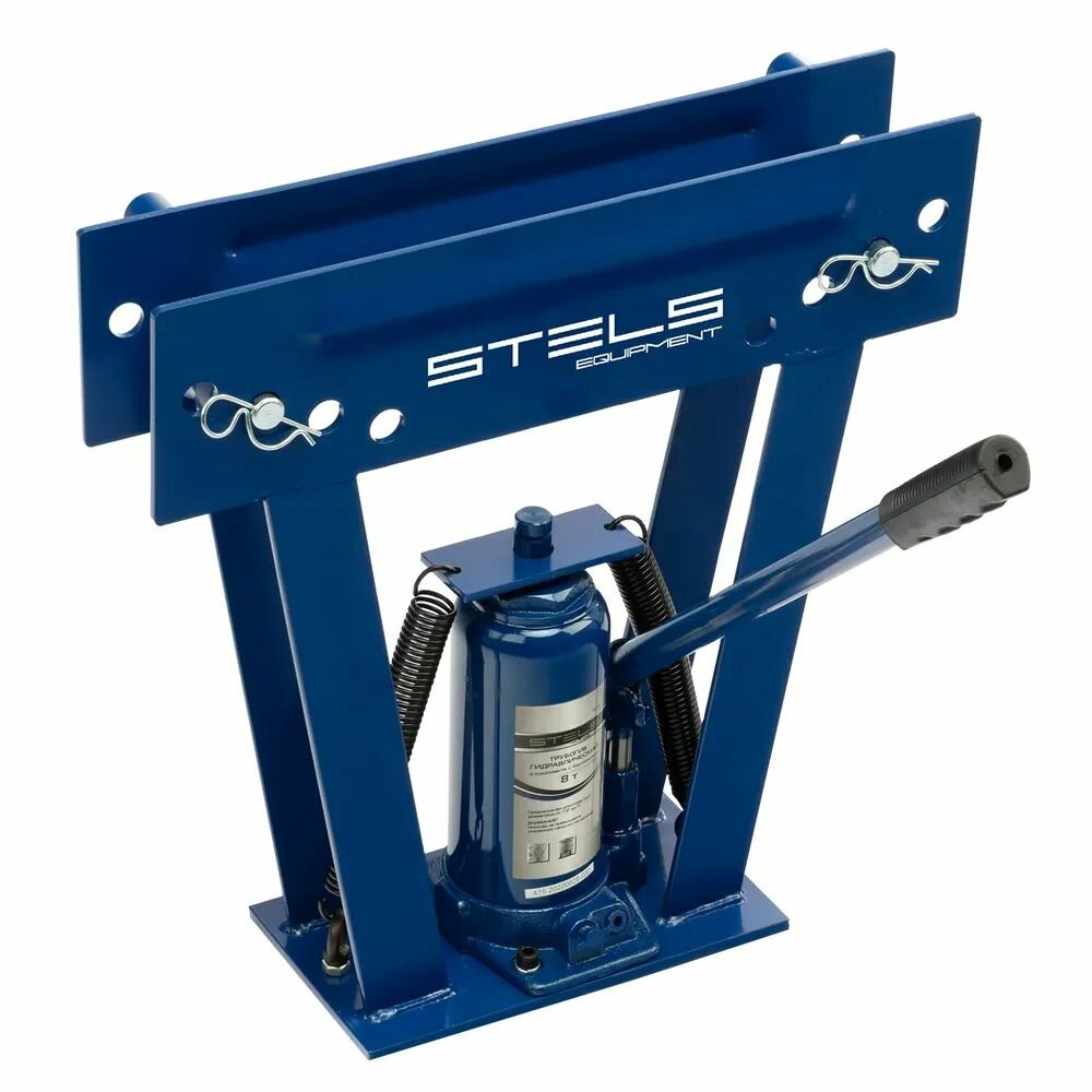 Трубогиб гидравлический, 8 т, в комплекте с башмаками 1/2-1, пластиковый кейс, Stels 18115