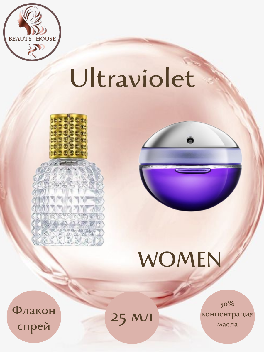 Духи масляные Ultraviolet масло спрей 25 мл женские, восточные, цветочные