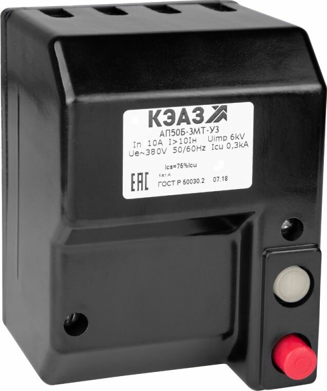 Выключатель автоматический АП50Б-3МТ-10А-10Iн-380AC-У3-КЭАЗ