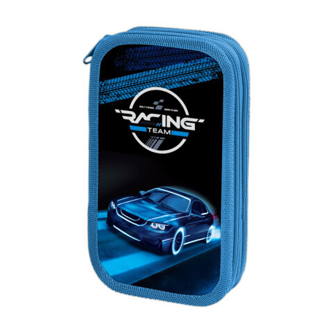 Пенал Юнландия 272264 Speed race 2 отделения картон с эффектом soft-touch 19х11 см