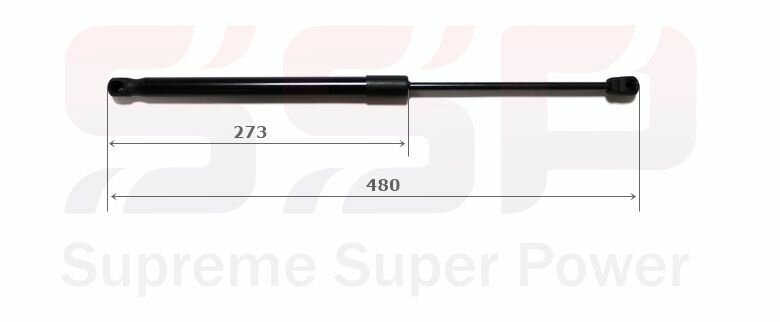 Амортизатор крышки багажника TOYOTA VISTA ARDEO #V5# 98-03 RH (без креплений), ( Общая длина 480 мм )