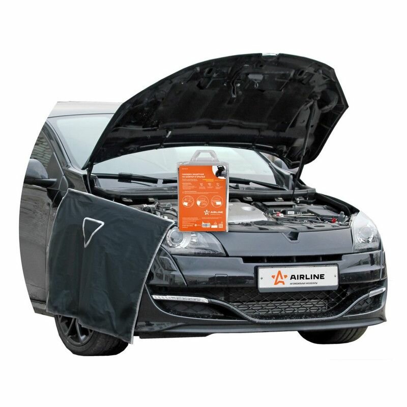 Накидка защитная на бампер и крылья 100x72 см, крепление магнит+липучка, Airline AO-PC-17
