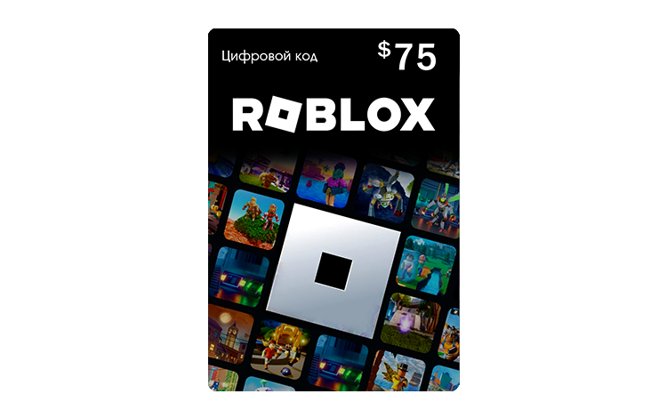 Карта оплаты Roblox 75 USD USA (Roblox; Mac, PC, Xbox, Xbox, Смартфон; Регион активации Все регионы)