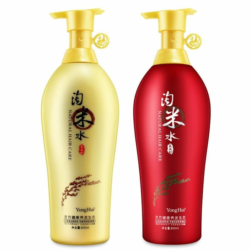 Корейский шампунь + бальзам кондиционер для всех типов волос с ферментированной рисовой водой.