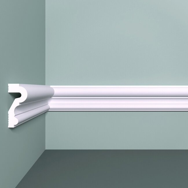 Молдинг ударопрочный BelloDeco М-23 50/22, 1шт (длина 2м)