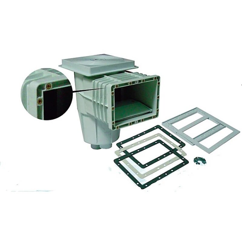 Скиммер Pool King для плёночного бассейна 15 л. подключение внутреннее 1½" (винт) /PA00249.1V/, цена - за 1 шт