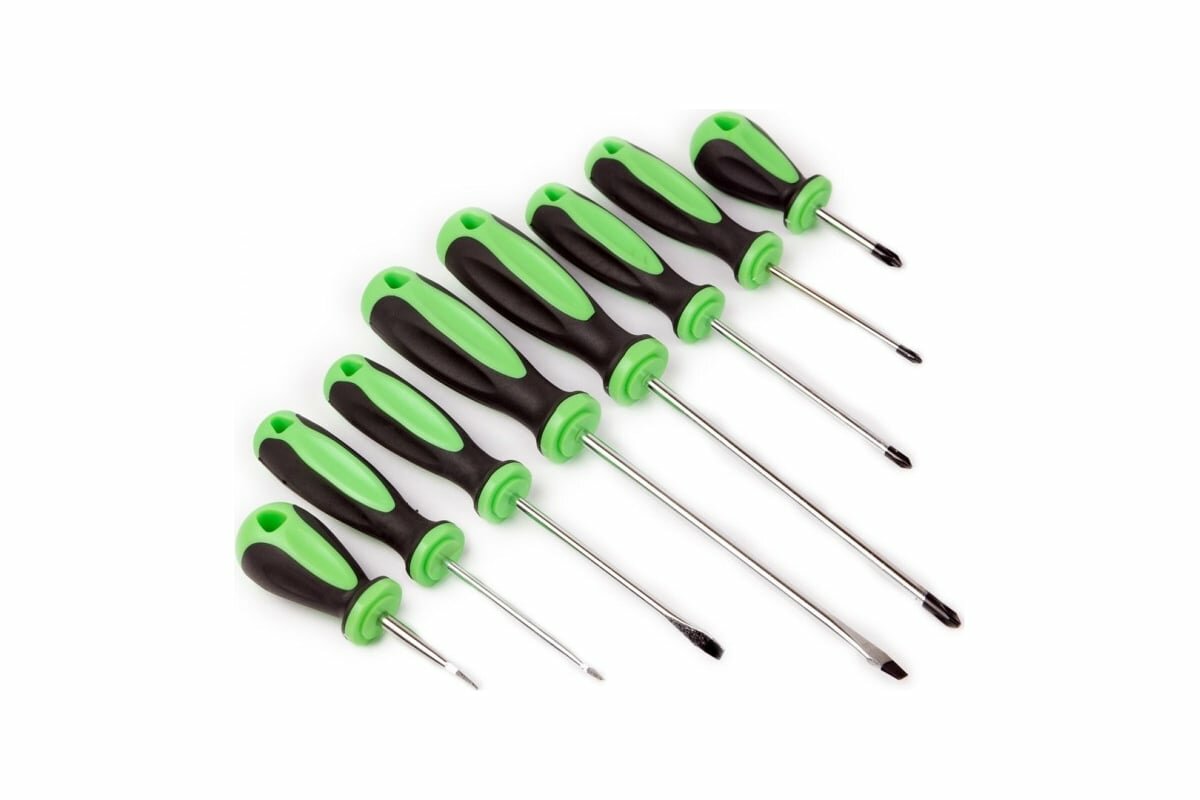 Помощник Набор отверток 8 предметов (ph:2x40,2x150,1x75,1x100мм; sl:5.5x40,4x75,4.5x100,5.5x150мм), в блистере P017K(49995)