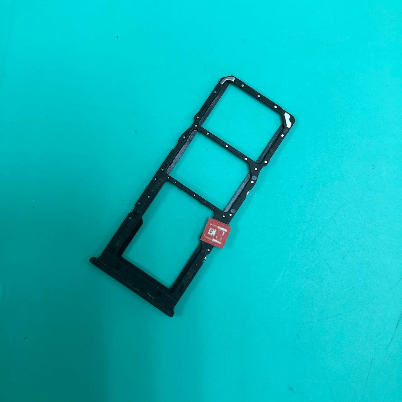 Сим лоток держатель SIM Samsung A12 A125F оригинал черный