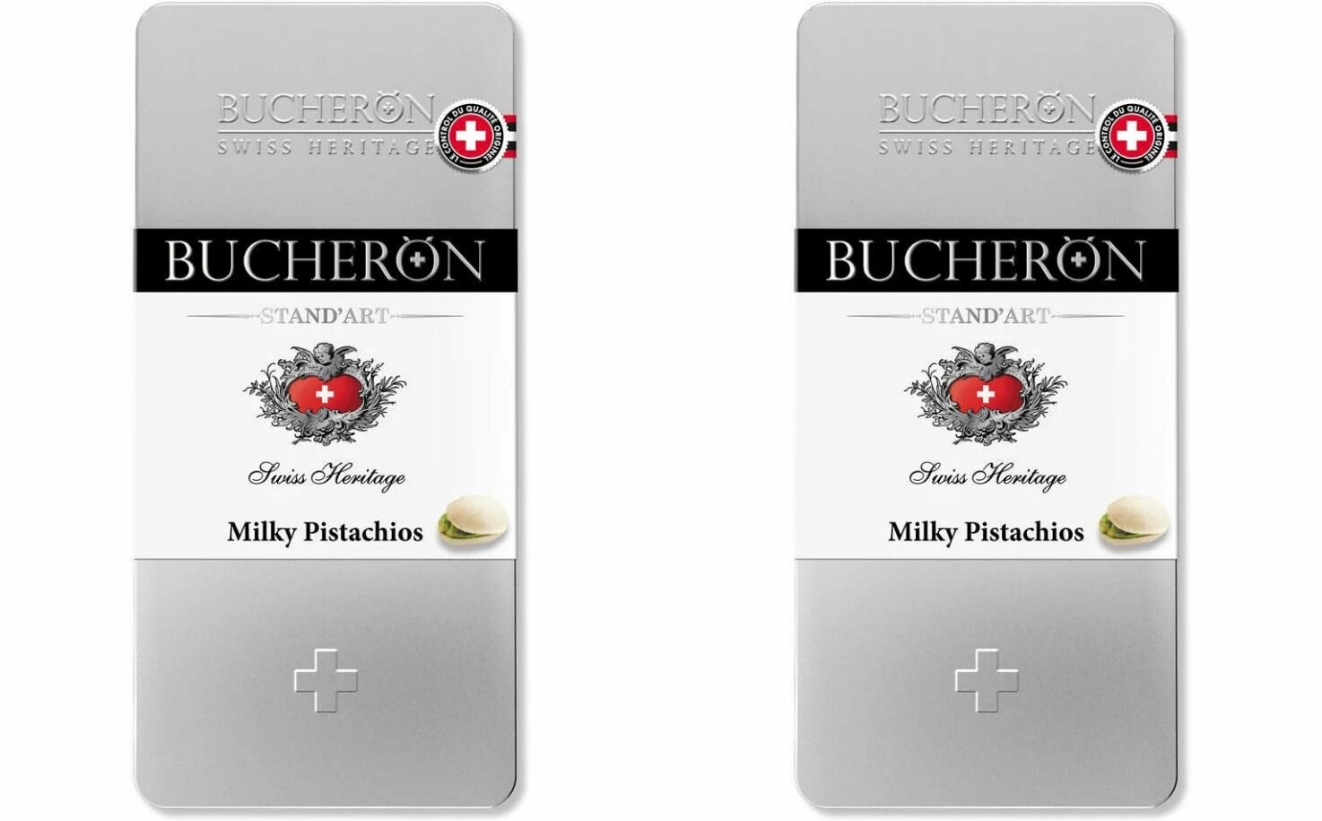 Bucheron Шоколад Stand'art молочный с фисташками, 100 г, 2 шт