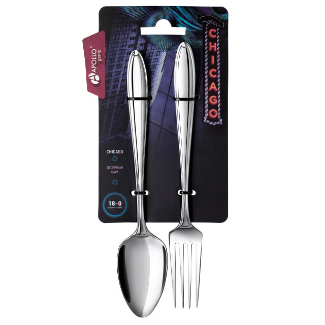APOLLO Genio Chicago набор десертный 2 шт фарфор для сервировки десертов современный стиль