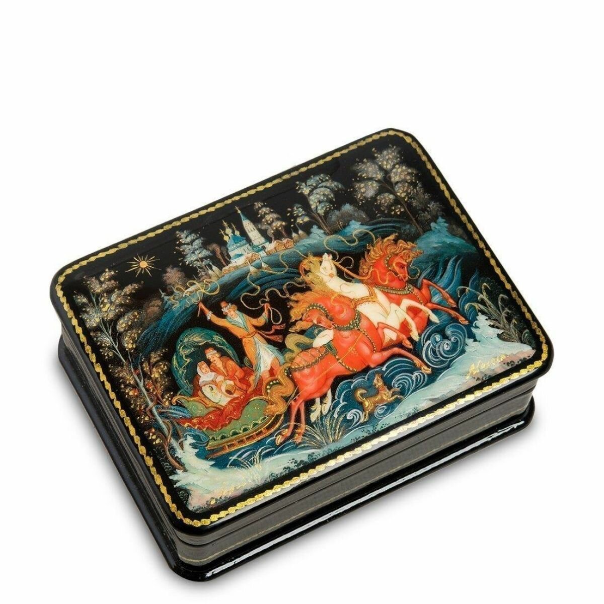 Шкатулка в технике декупаж Тройка (10х8х3,5) A2153469