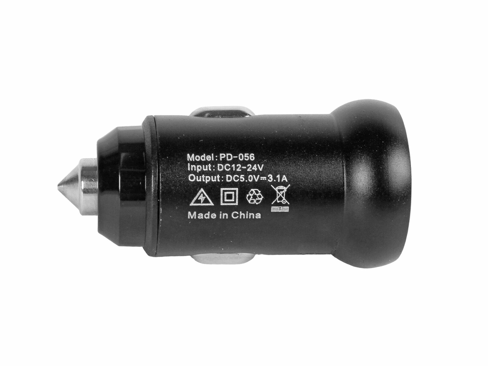 Адаптер АЗУ USB Type-C 3.1А черный
