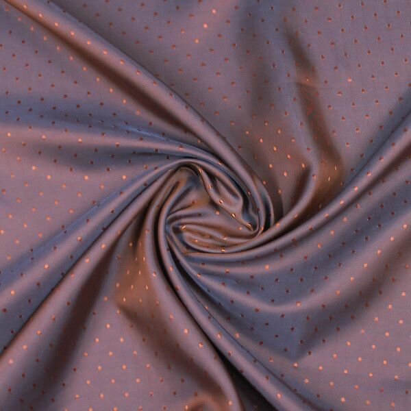 Подкладочная ткань "Горошек", полиэстер, фиолетовая, 1.4x3 м