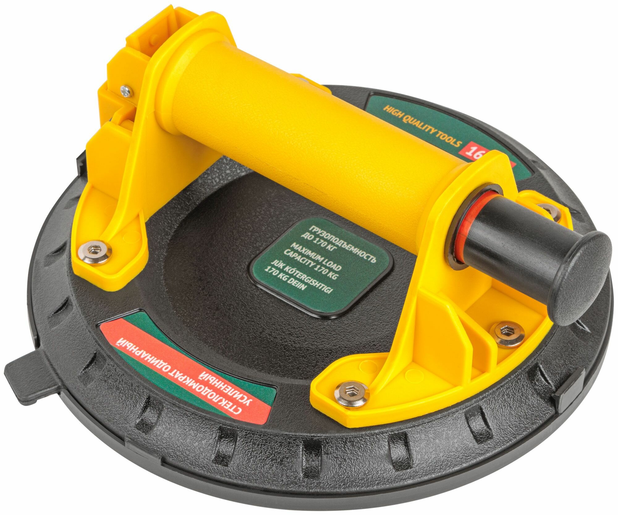 Стеклодомкрат усиленный Профи быстрый сброс давления, 200 мм, 170 кг / Вакуумная присоска для плитки и стекла