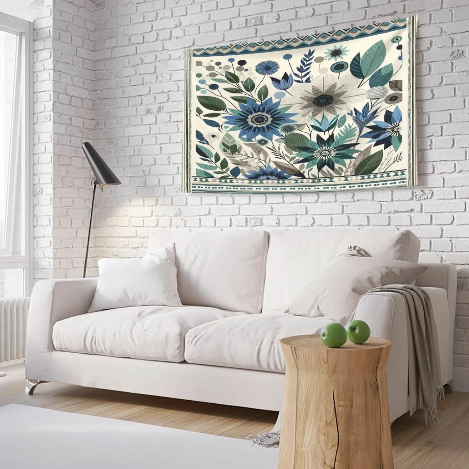 Горизонтальное фотопанно на стену JoyArty "Ковер цветов", из ткани, 100х150 см